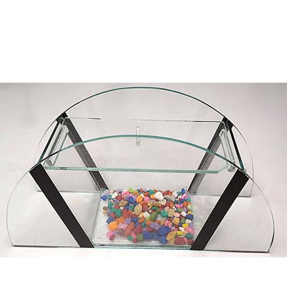 Aquario Peixe Beteira Betta Modelo Meia Lua Com Pedras - JD FISH ...