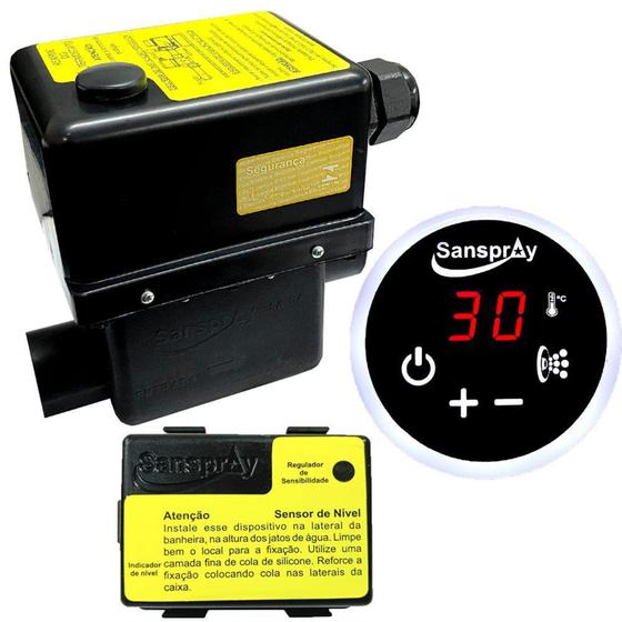 Aquecedor Digital Hidromassagem 3 Funções Sanspray 8000W 220V 3F Line ...