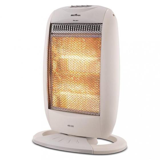 Aquecedor Elétrico Britânia Halógeno AB1200 1200W - Aquecedor Elétrico ...