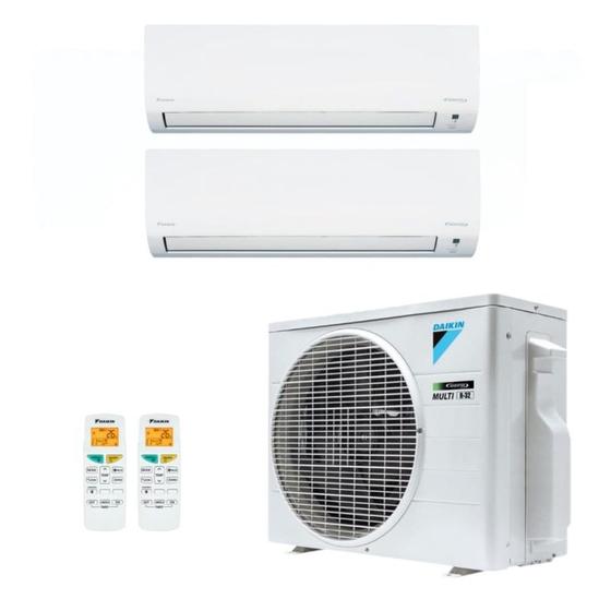 Ar-Condicionado Bi Split Inverter R-32 Daikin 18.000 BTUs (2x Evap HW 12.000) Quente/Frio 220V ...