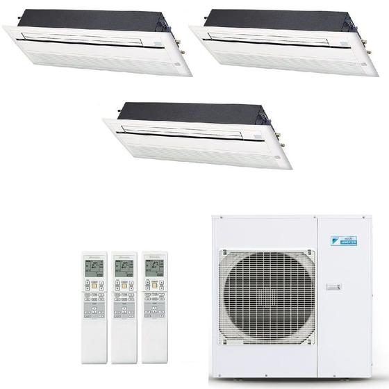 Ar-Condicionado Multi Split Inverter Daikin 38.000 (3x Evap Cassete 1 Via 18.000) Quente/Frio ...