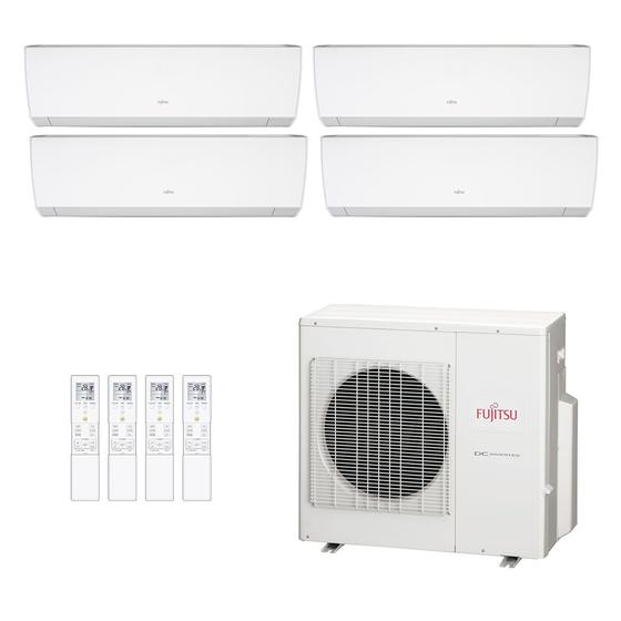Ar-Condicionado Multi Split Inverter Fujitsu 27.000 BTUs (4x Evap HW 9.000) Quente/Frio 220V ...