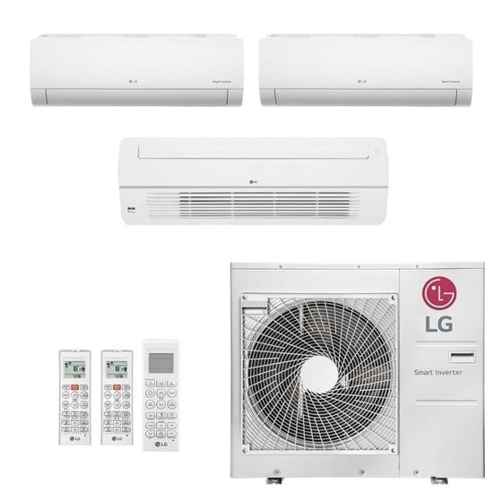 Ar-Condicionado Multi Split Inverter LG 30.000 BTUs (2x Evap HW 12.000 ...