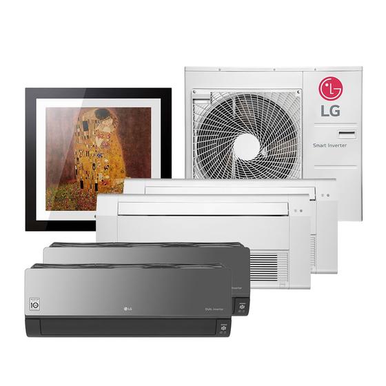 Ar Condicionado Multi Split Inverter LG Artcool 2x7.000 e Gallery 9.000 ...