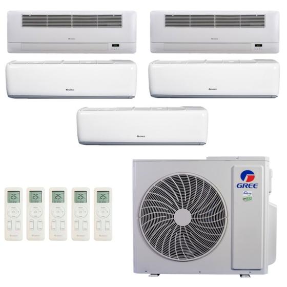 Ar-Condicionado Multi Split Inverter R-32 Gree 48000 (3x Evap HW 9000 ...