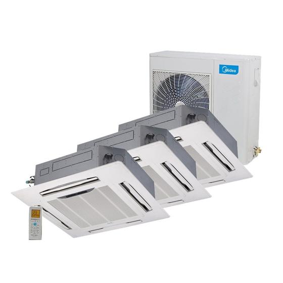 Ar Condicionado Multi Split Inverter Springer Midea Cassete 4 Vias 2x9.000 e 18.000 BTU/h Quente ...