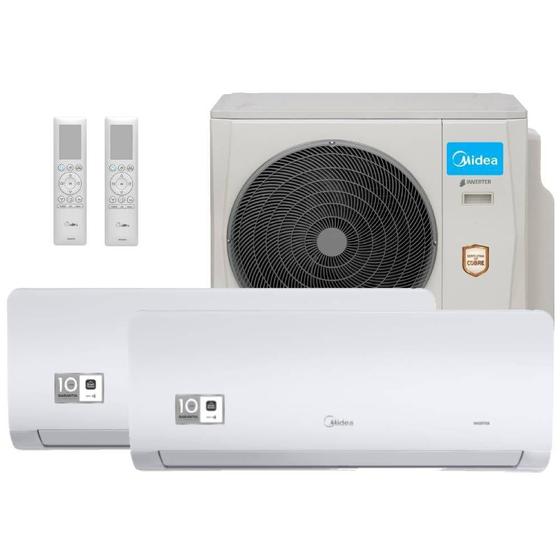 Ar Condicionado Multi Split Midea Xtreme Save18000 BTUs2X9000 Quente e Frio ...