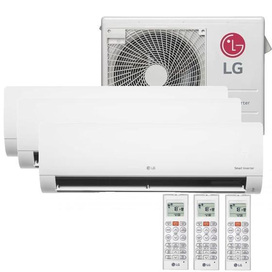 Ar Condicionado Multi Split Tri Split Inverter LG 24000BTUs 3X9000 ...