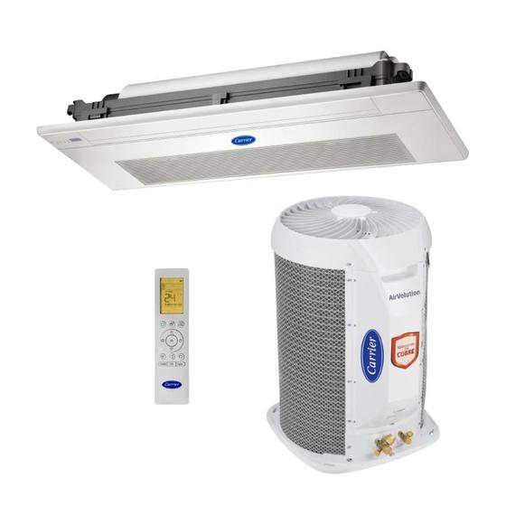 Ar Condicionado Split Cassete 1 Via Inverter Carrier 22000 BTUs Quente ...