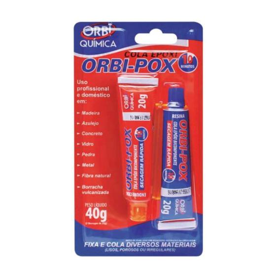 Araldite Cola Epóxi ultra rápido 40g Orbi química 241 - ORBI QUIMICA ...