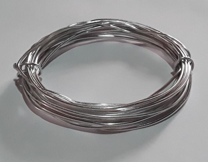 ARAME ARTESANATO METALIZADO 1.5 mm COM 5 METROS COR PRATA - ARAMES ...