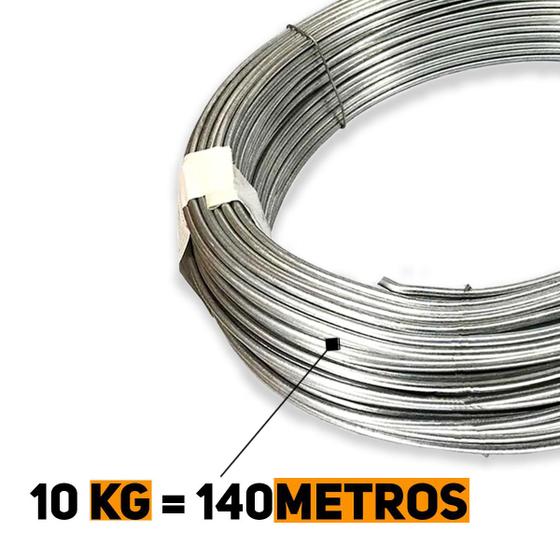 Arame BWG Fio 10 Galvanizado P/ Forro Gesso Drywall 10 Kg (140 Metros ...