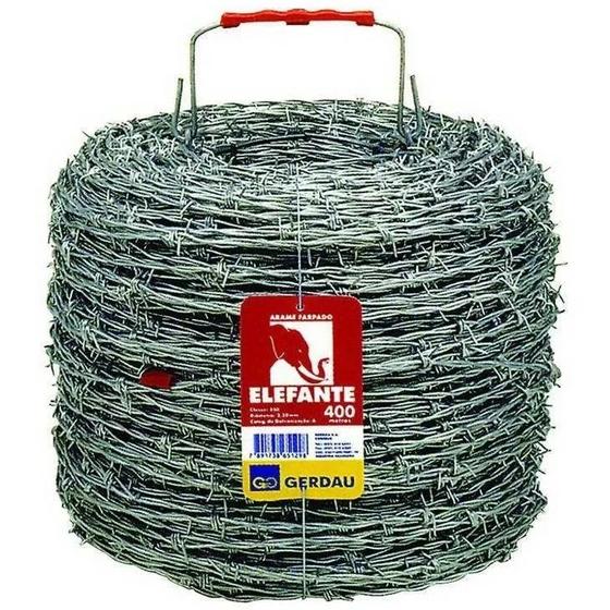 Arame Farpado Elefante Gerdau Rolo 400m - Arame Farpado - Magazine Luiza