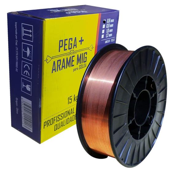 Arame mig er70s-6 0,8mm 15kg para solda capa-capa pegatec - Arame para Solda - Magazine Luiza