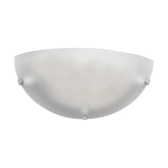 Arandela Clean Branco e Cromada 25CM Bronzearte - Luminária de Parede ...