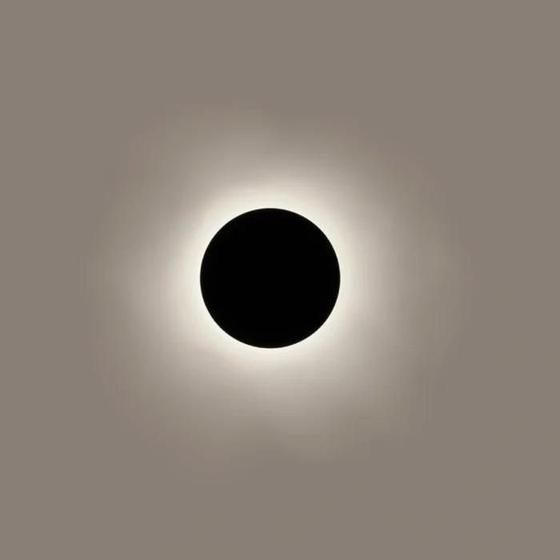 Arandela Eclipse 12W 3000K A prova de agua luz indireta LED: Preto - Opus LED - Luminária de ...