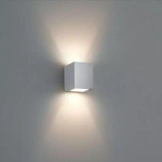 Arandela G9 Parede Externa 2 Facho Vidro BL8066 Branco Facho Duplo ...