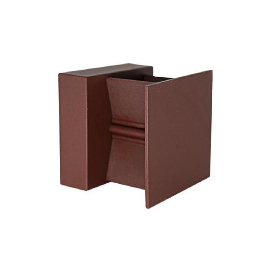 Arandela Led Quasar 5w Marrom Corten 2700k Quente Ip65 Interlight ...