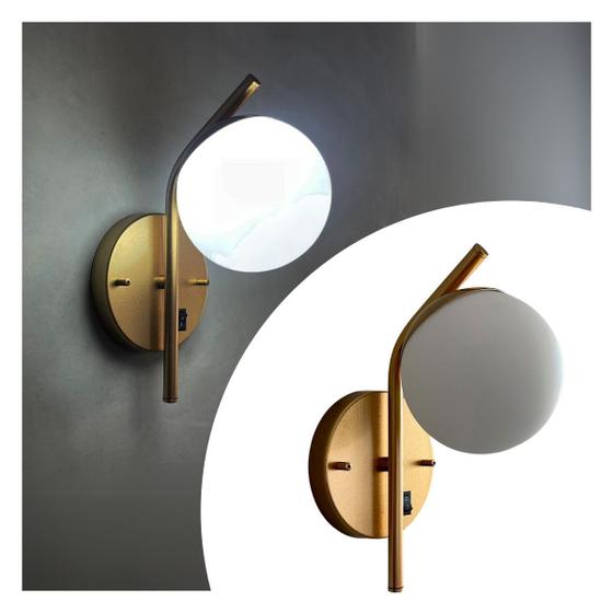 Arandela Parede Inclinada Em Aluminio Com Acendimento Na Base Liga e ...