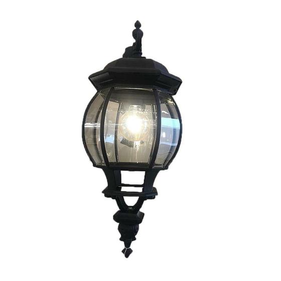 Arandela Preta Design Classico Arredondado - LUXdécor - Luminária de ...