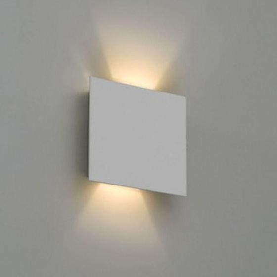 Arandela Quadrada Facho Duplo Led Halopin Branco Bl8054-Bf - Bella luce - Luminária de Parede ...