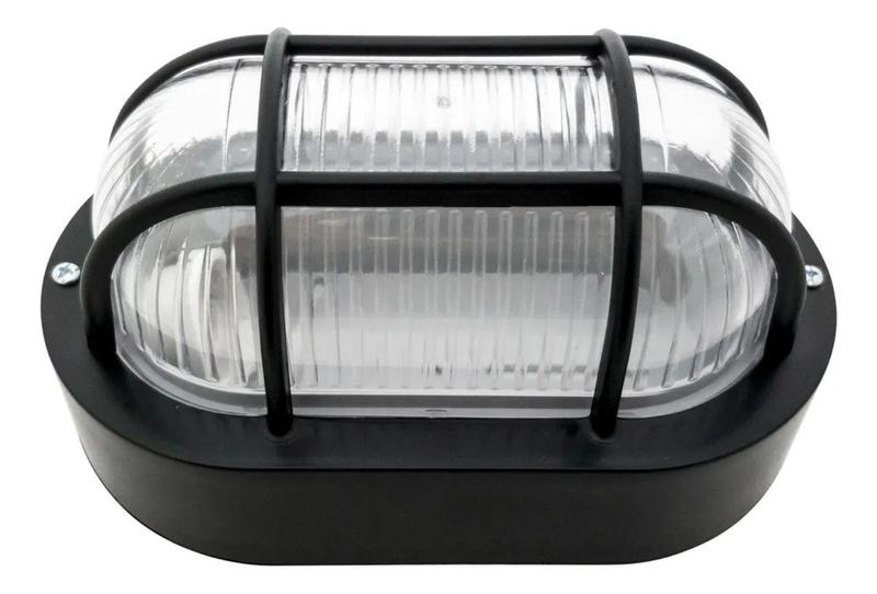 Arandela Tartaruga Parede Externa Teto Luminaria - Preto - Dubai - Luminária Tartaruga ...