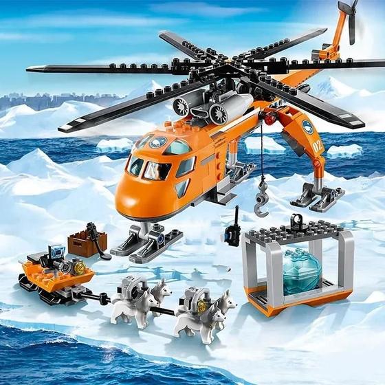 Arctic Helicrane Crane Plane Building Blocks Set City Series MOC Toys ...