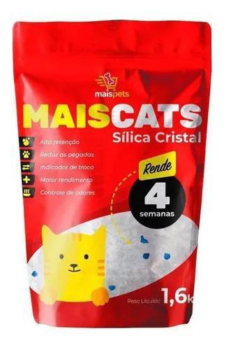 Areia Higiénica Cristais de sílica 1,6kg - homelandia - Areia para Gato ...