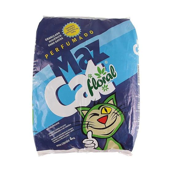 Areia Higienica para Gatos Maz Cat Floral 4KG - Embramil - Areia para ...