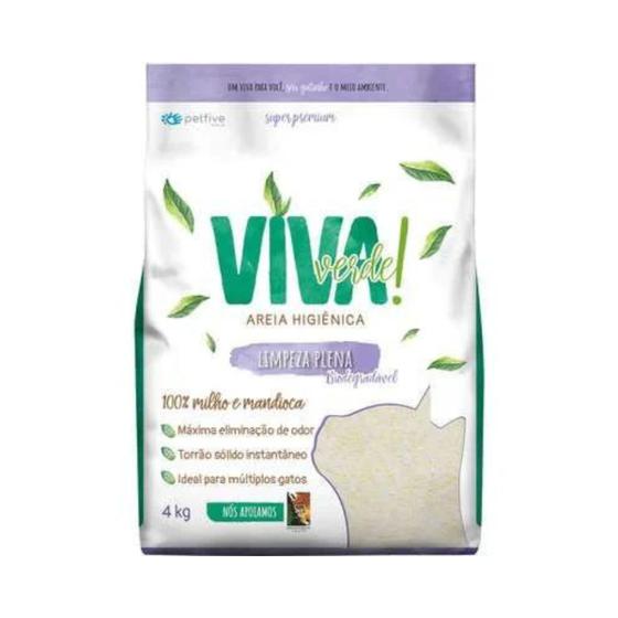Areia viva verde - limpeza plena 4kg - Areia para Gato - Magazine Luiza