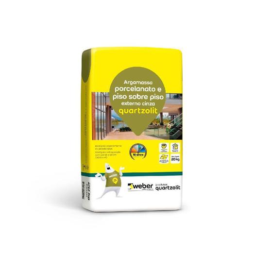 Argamassa 20kg Piso sobre piso e porcelanato externo cinza PL ...