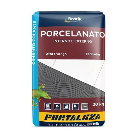 Argamassa Colante para Porcelanato Interno E Externo Cinza 20kg ...