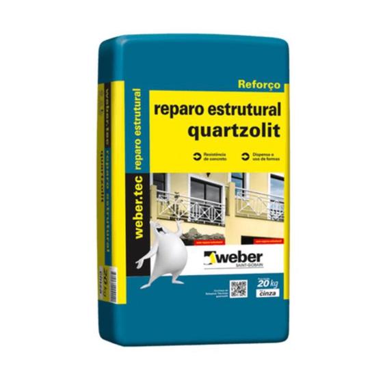 Argamassa de reparo estrutural quartzolit (saco 20 kg) - weber ...