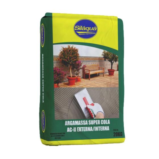 Argamassa Super Cola AC2 Interna/Externa Blocos Massa 20kg - SILÁQUA ...