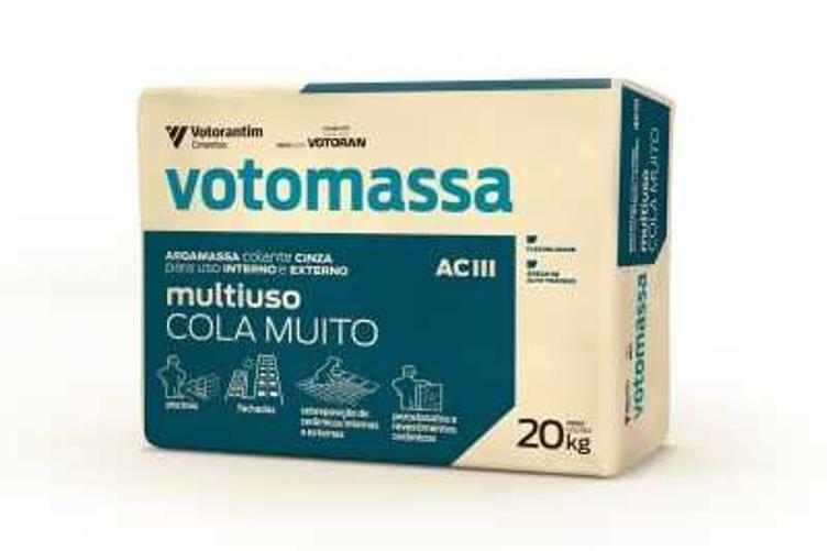 Argamassa Votoran Flexivel Ac-3 20Kg Interna E Externa Cinza ...