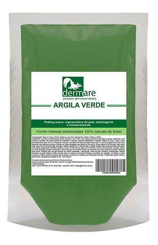 Argila Facial E Corporal Estética Verde 1kg Dermare - Argila Corporal ...