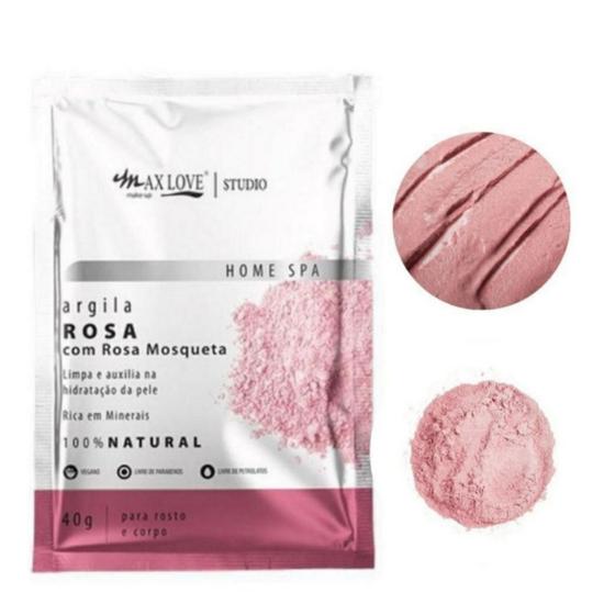 Argila Rosa Mascara Facial Skin Care Limpa e Auxilia a Hidratação da ...