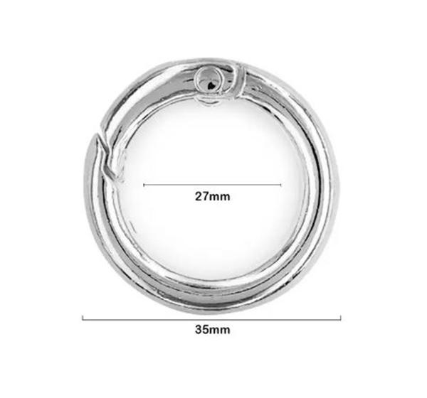 Argola Articulada Grossa 35mm Unidade - Roma Aviamentos - Argolas ...