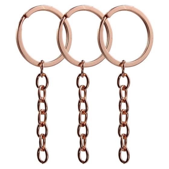 Argola Para Chaveiro Grossa Rose Gold 32mm 100 Unidades - RussoArt ...
