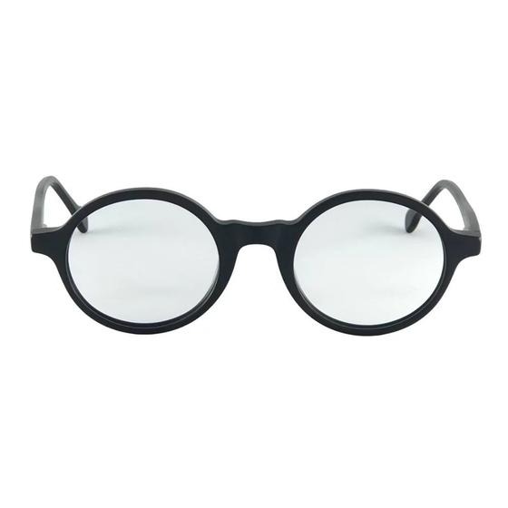 Armação de Óculos de Grau Masculino Ekcess Harry Oval Preto fosco ...