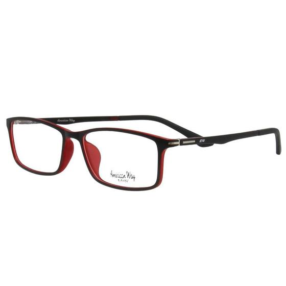 Armação Óculos de Grau Retangular Acetato American Way TR806 - Armação ...