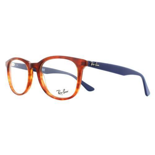 Armação Para Óculos Ray -Ban RB5356 5609 - Havana / Azul - Masc - RAY ...