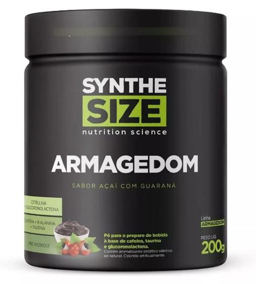 Armagedom Pre Workout 400g = 40 Doses Açaí c/ Guaraná Synthesize ...