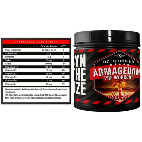 Armagedom Pre Workout SyntheSize - 200g - Pré Treino - Magazine Luiza