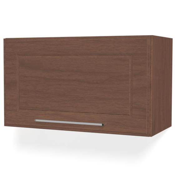 Armário Aéreo em Aço Casa Mob 1 Porta Play 35cmx60cm Madeirado Canela ...