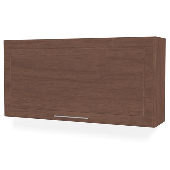 Armário Aéreo em Aço Casa Mob 1 Porta Play 60cmx1,20m Madeirado Canela ...