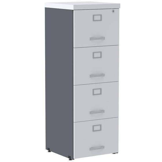 Armário de Arquivo Oficio PE25 Pandin 45,70 cm (largura) em MDP Cor ...