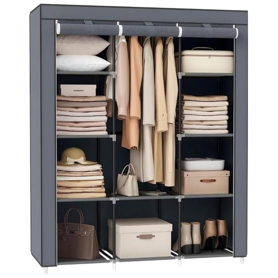 Armário Dobrável Guarda Roupa Flexível Tecido Multiuso Portatil - CLINK ...