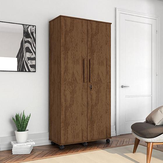 Armário Organizador Multiuso 2 Portas Gold - Canela - GEVAL MOVEIS - Outros Móveis - Magazine Luiza