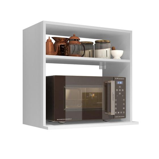 Armário Suspenso Branco Suporte Microondas Forno Elétrico - Abra Moveis ...